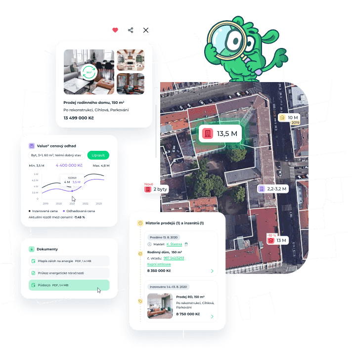 Valuo | Online odhad cen nemovitostí a Interaktivní Valuo mapa